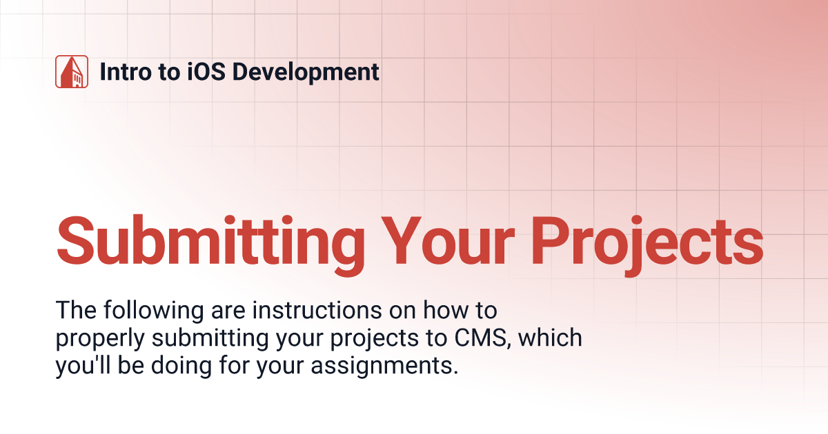Submitting Your Projects | Intro to iOS Development