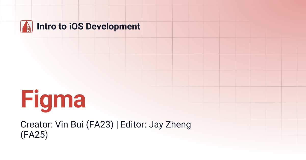 Figma | Intro to iOS Development